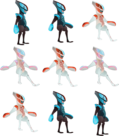 one percent talent: Blob Game (Character Sprite Sheet)