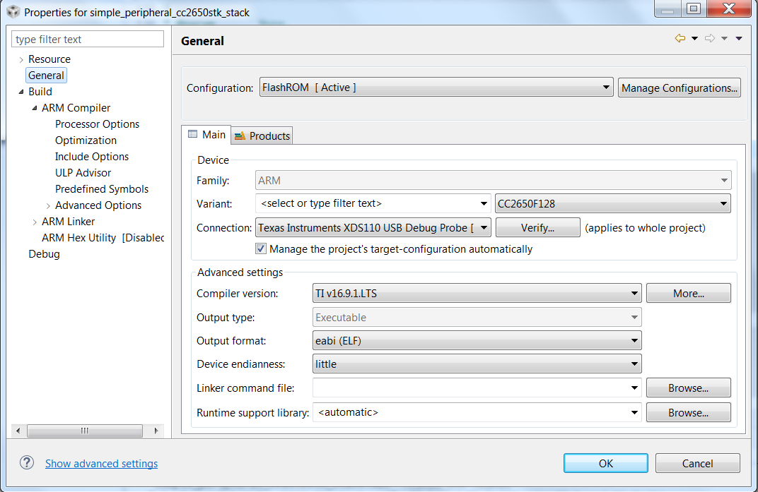 Rebuilding and restoring the demo project to the TI CC2650 Sensortag