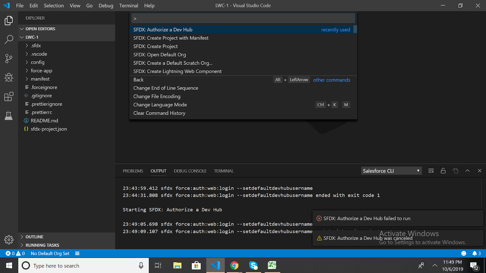 Sfdc A Blog On Salesforce How To Authorize The Dev Hub Org In Salesforce