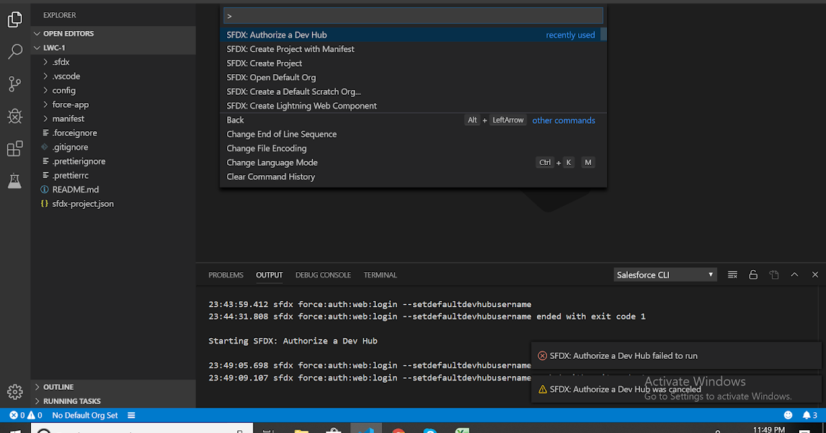 Sfdc A Blog On Salesforce How To Authorize The Dev Hub Org In Salesforce