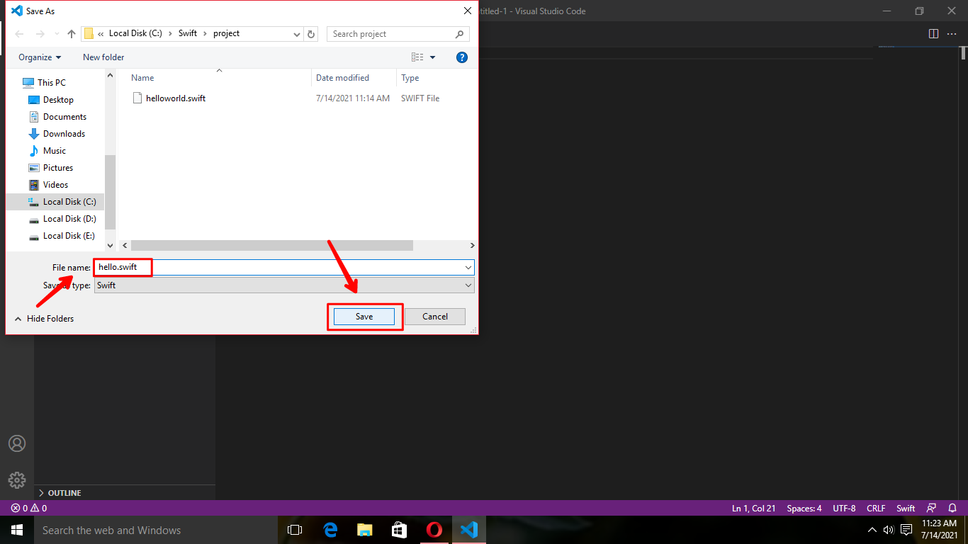 Swift download and installation Tutorial for Windows 10 (64-bit ...