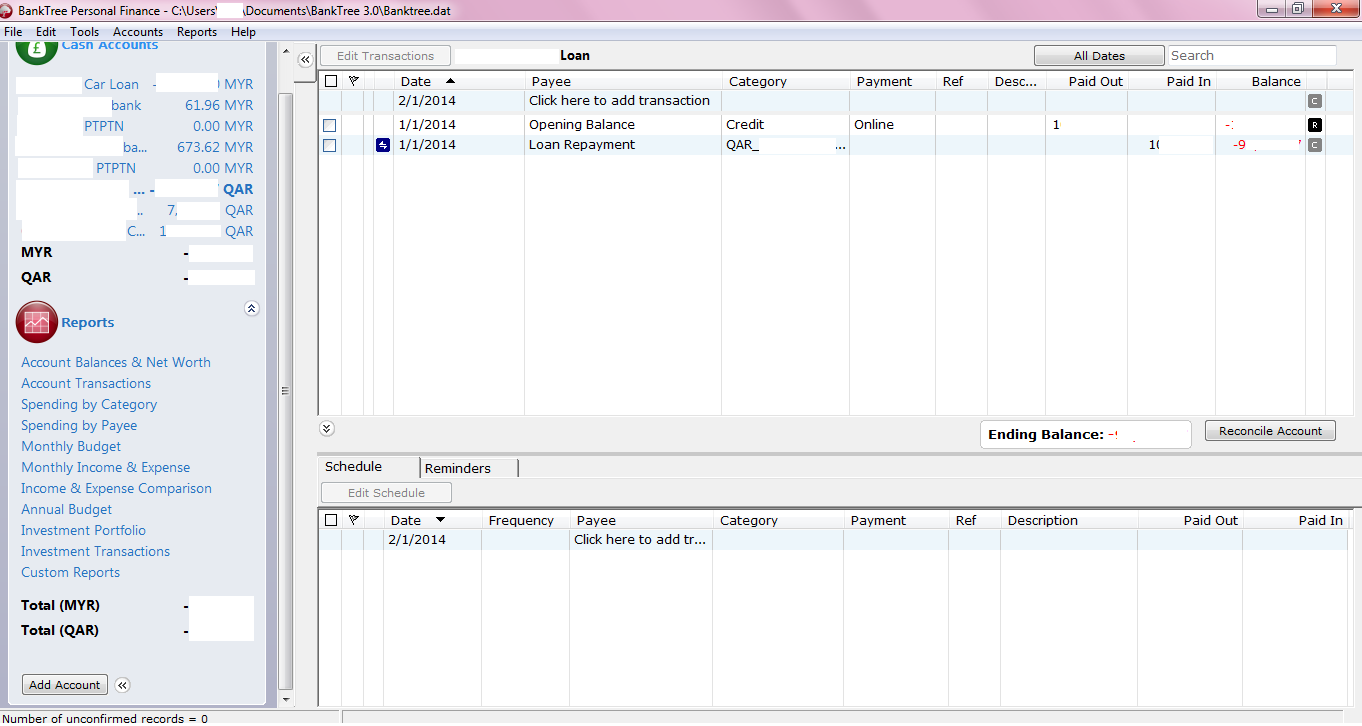 AceMoney Vs BankTree - Brocade Blue
