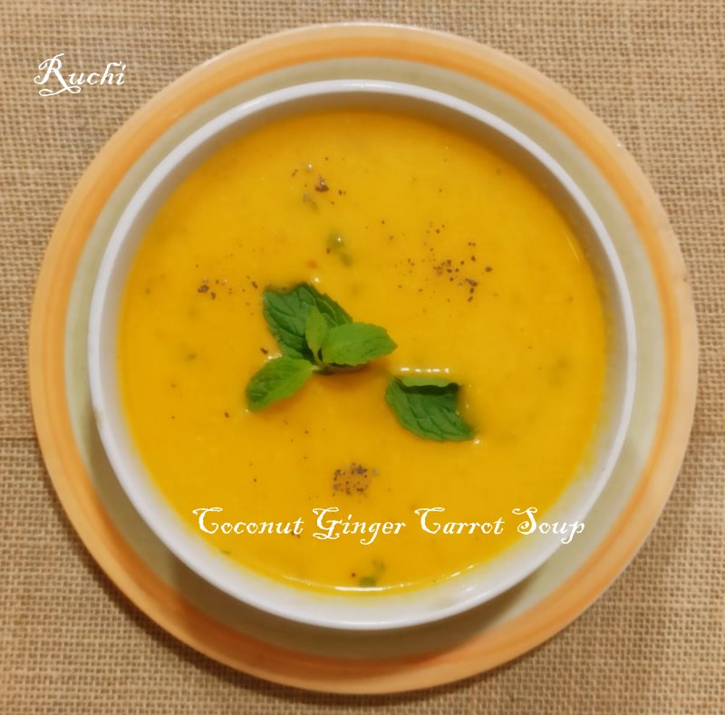 Ruchi Coconut Ginger Carrot Soup