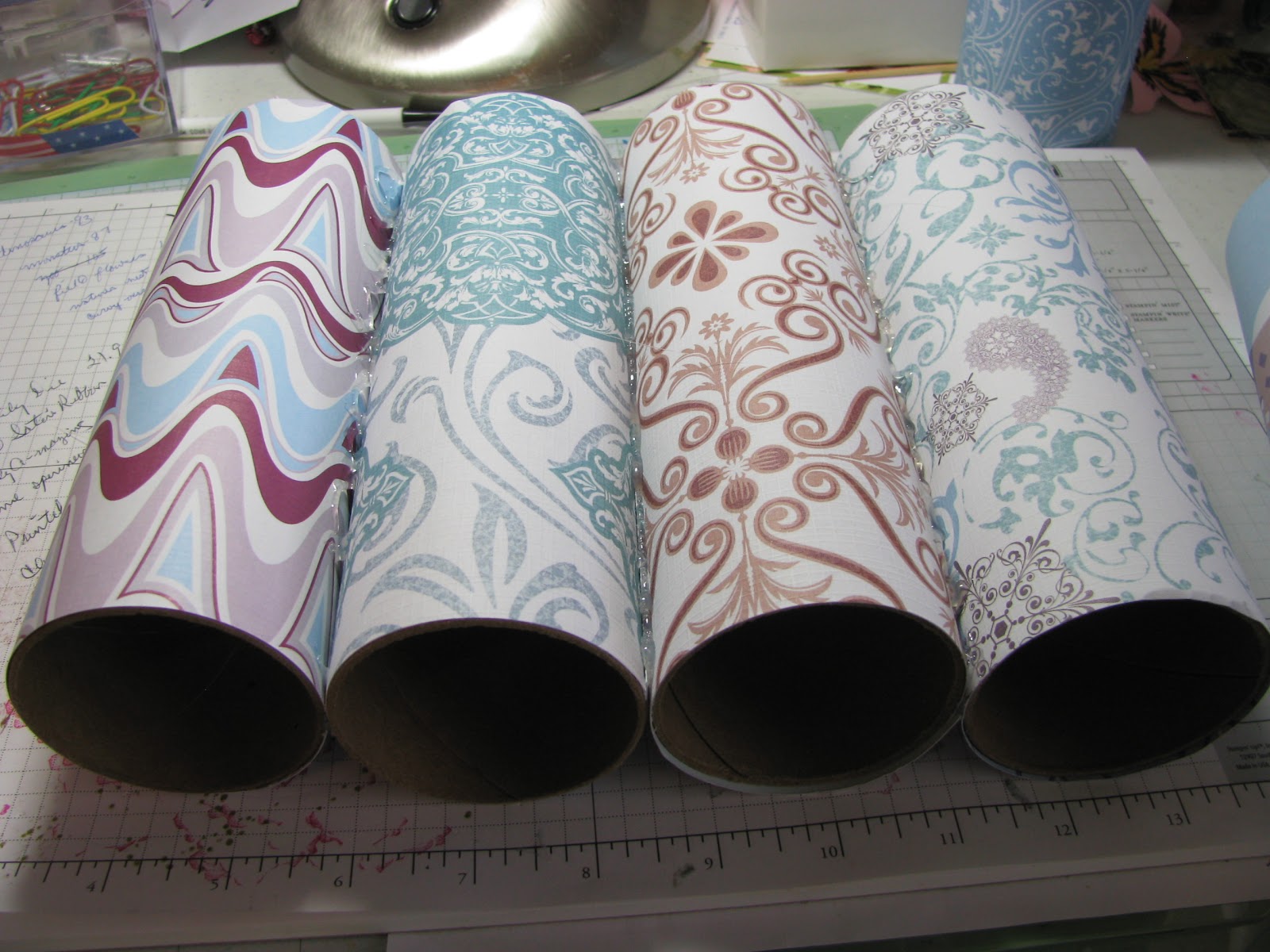 Scrap-a-doodle Stamping: Pyramid Pen/Marker Holder