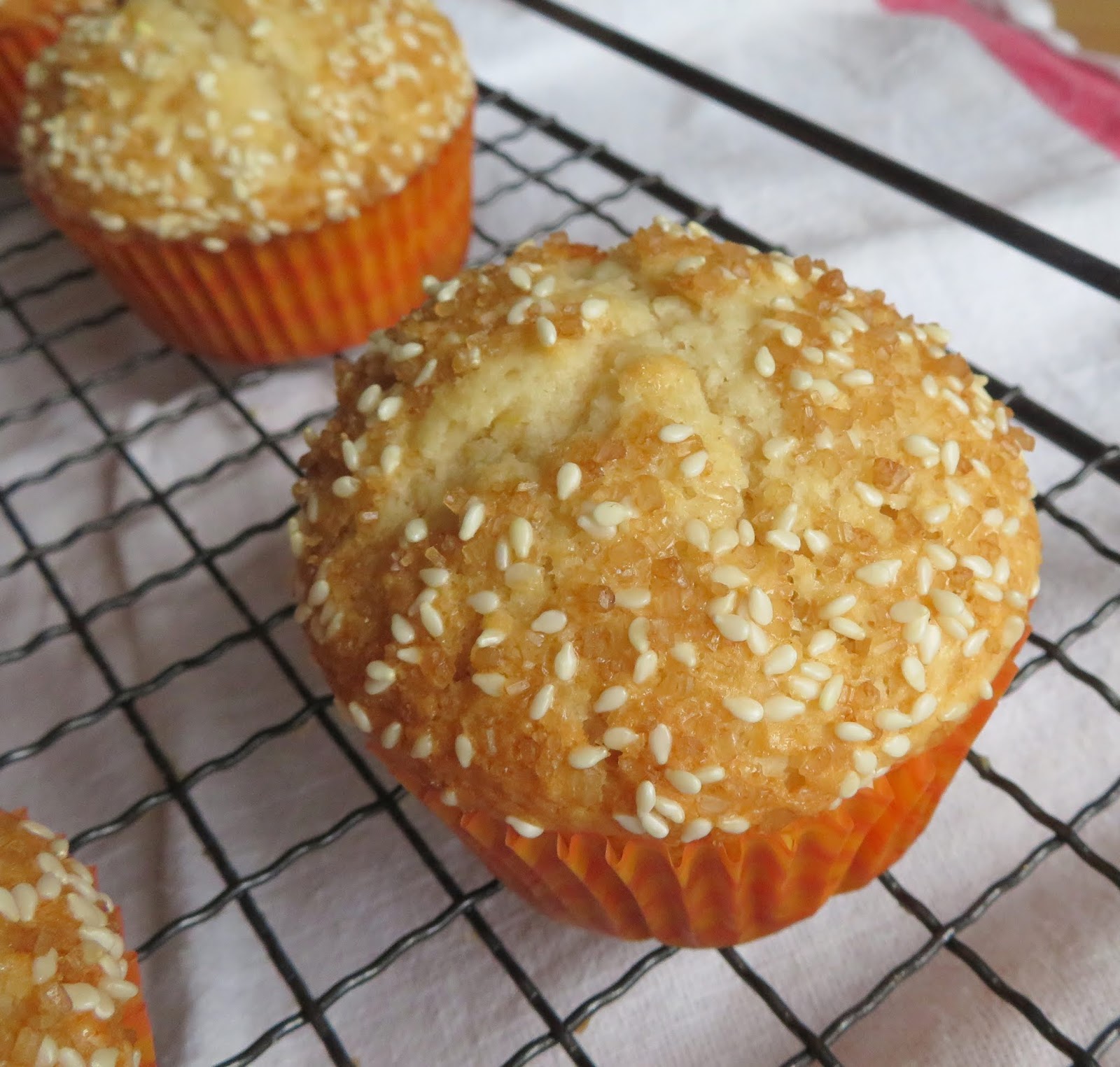 Small Batch Honey, Tahini & Sesame Muffins | The English Kitchen