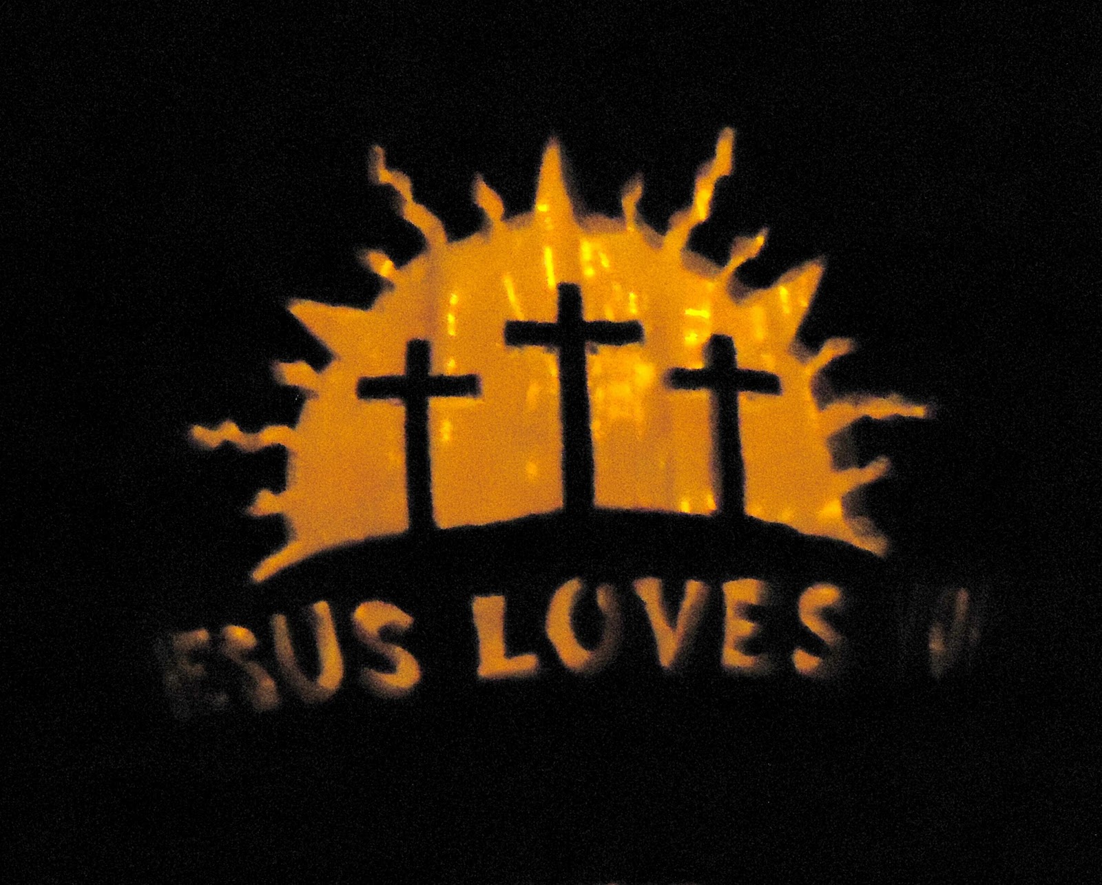 Snips-N-Snails: Jesus Loves You Jack-O-Lantern