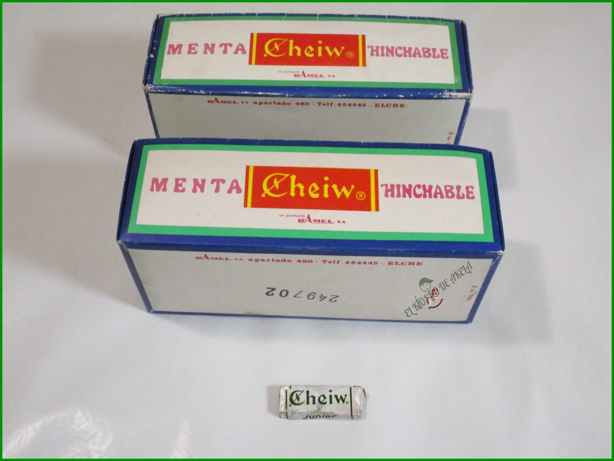EL KIOSKO DE AKELA: CAJAS EXPOSITORAS DEL CHICLE CHEIW DE LA CASA DAMEL ...
