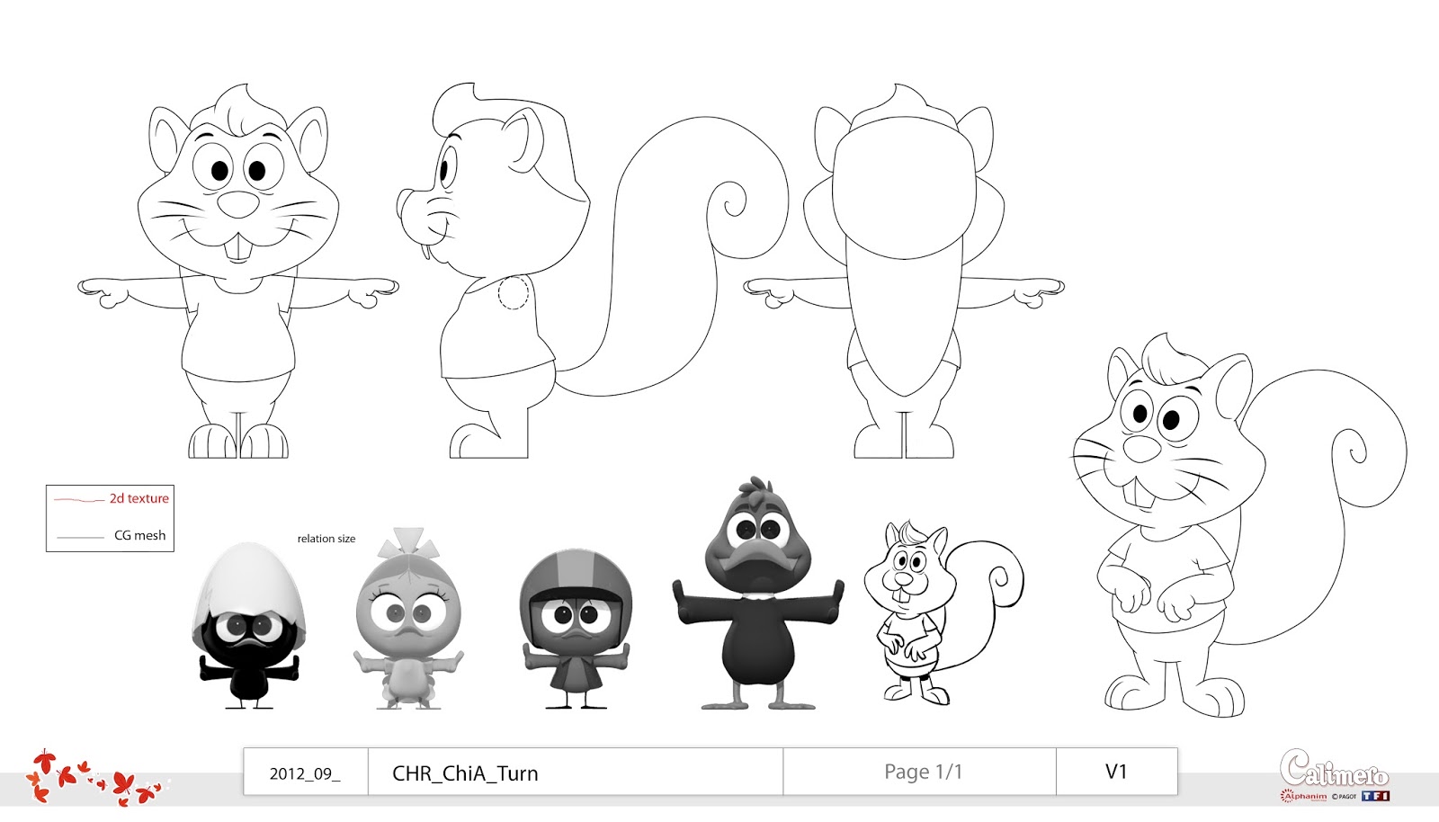 .: Character Design sur la Série 3D Caliméro chez Gaumont Alphanim