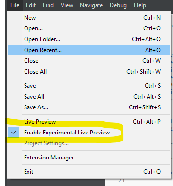 (Fixed) Brackets Live Preview Chrome needs to be relaunched