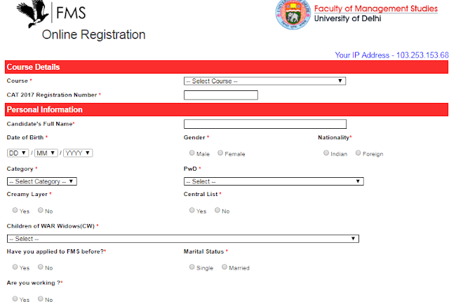 fmsadmissions2018.com – Online Registrations for Admission in MBA & P ...