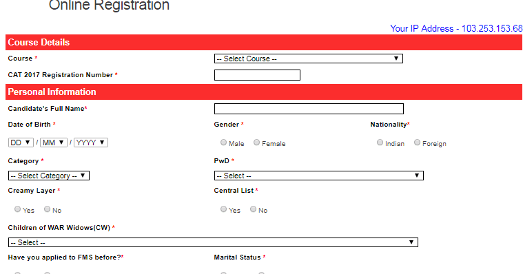fmsadmissions2018.com – Online Registrations for Admission in MBA & P ...