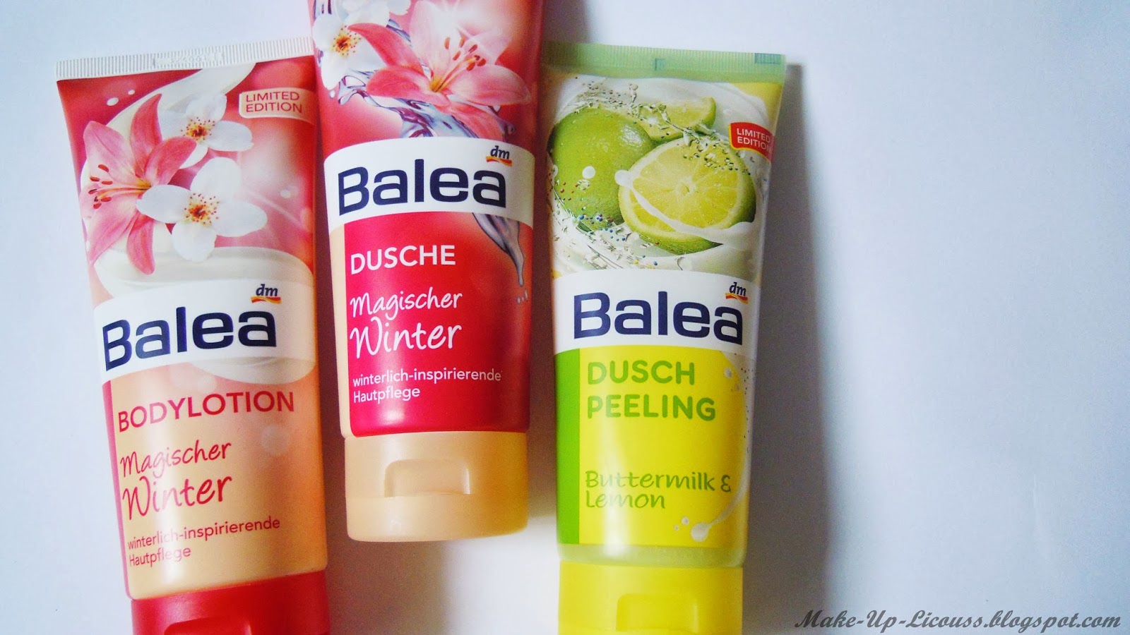 Balea zimska kolekcija i Balea piling Limun i Mleko - MakeUpLicious