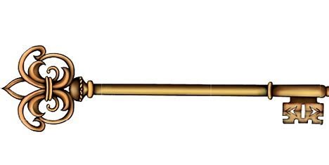 Comment ça se dit en français?: à la clef