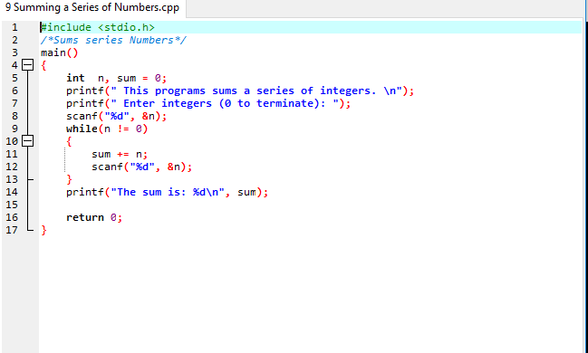 C PROGRAMMING A MODERN APPROACH 9-Sums series Numbers