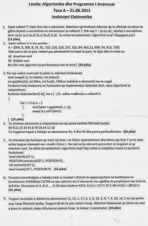 Teza - Algoritem e programim i avancuar ~ Inxhinieri Informatike