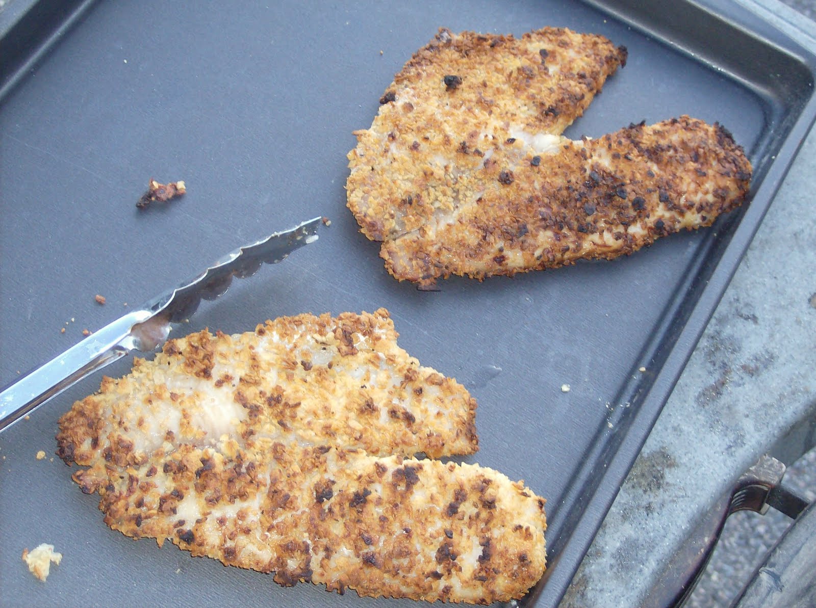 MAN CAN GRILL! Year II: Recipe #34: Grilled fish and chips.
