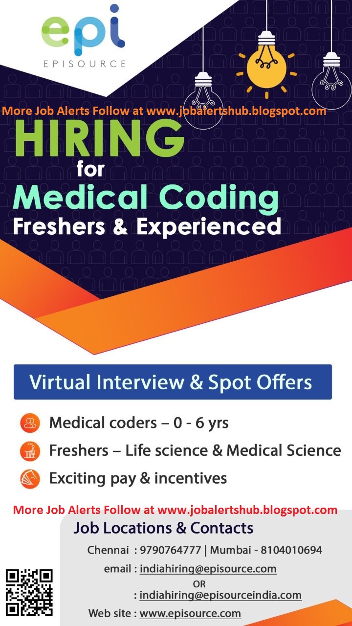 JOB ALERTS HUB: Hiring Freshers & Experienced Candidates for Medical ... JOB ALERTS HUB: Hiring Freshers & Experienced Candidates for Medical ...