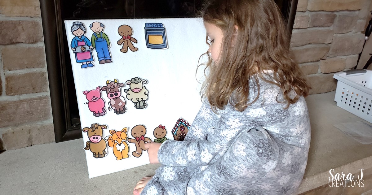 Retelling The Gingerbread Man with Sequencing Cards | Sara J Creations