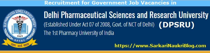 DPSRU Delhi Faculty Vacancy Recruitment 2019