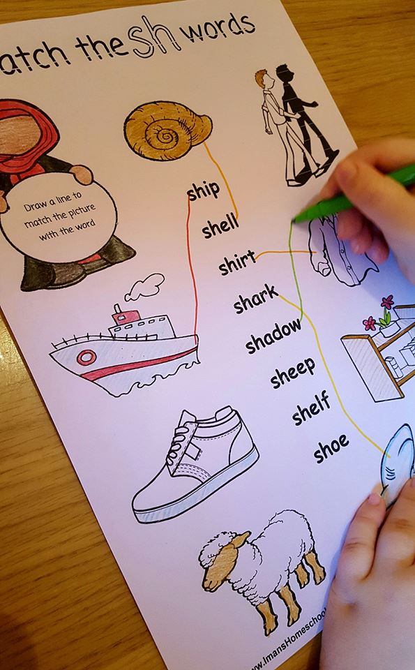Iman's Home-School: Digraph SH Activity Pack