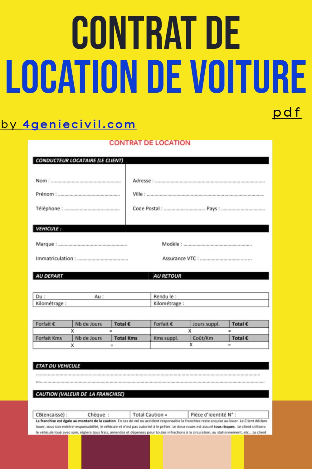 Contrat de location voiture vierge pdf