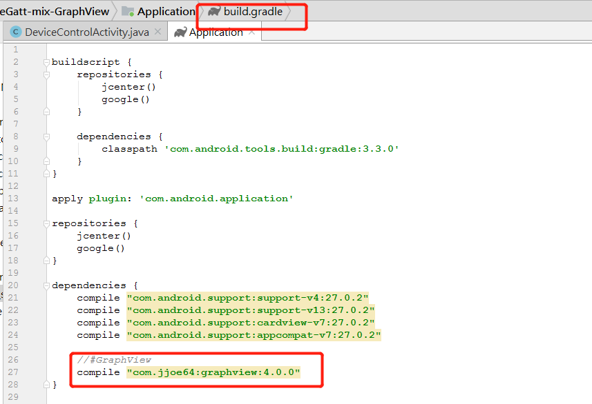 Programming notes: Android : google BLE example mix GraphView plotting ...