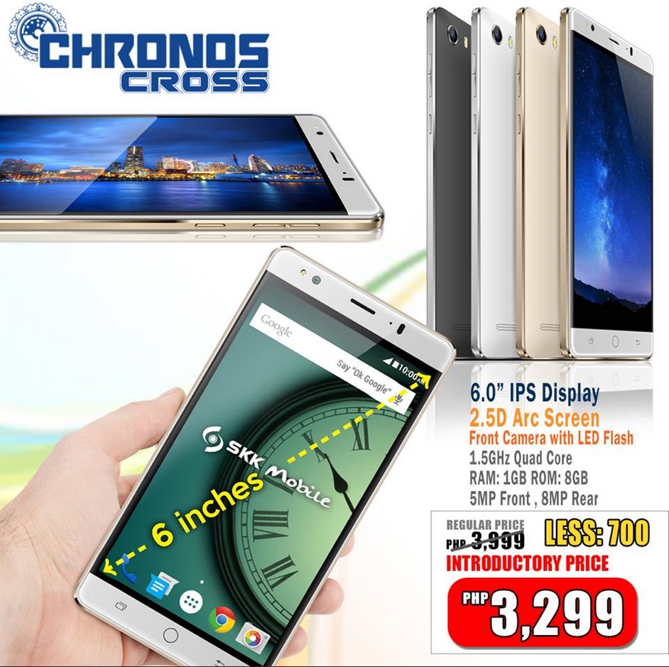 SKK Mobile Chronos Cross Unveiled, 6-inch Dual SIM Android Lollipop 5MP ...