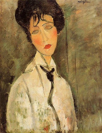 Art Collage JANG: The Works by Amedeo Modigliani: 78. Portrait of a ...