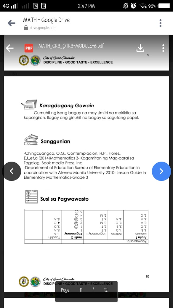 Sir Mark's Classroom: MATHEMATICS 3 QUARTER 3 module 6