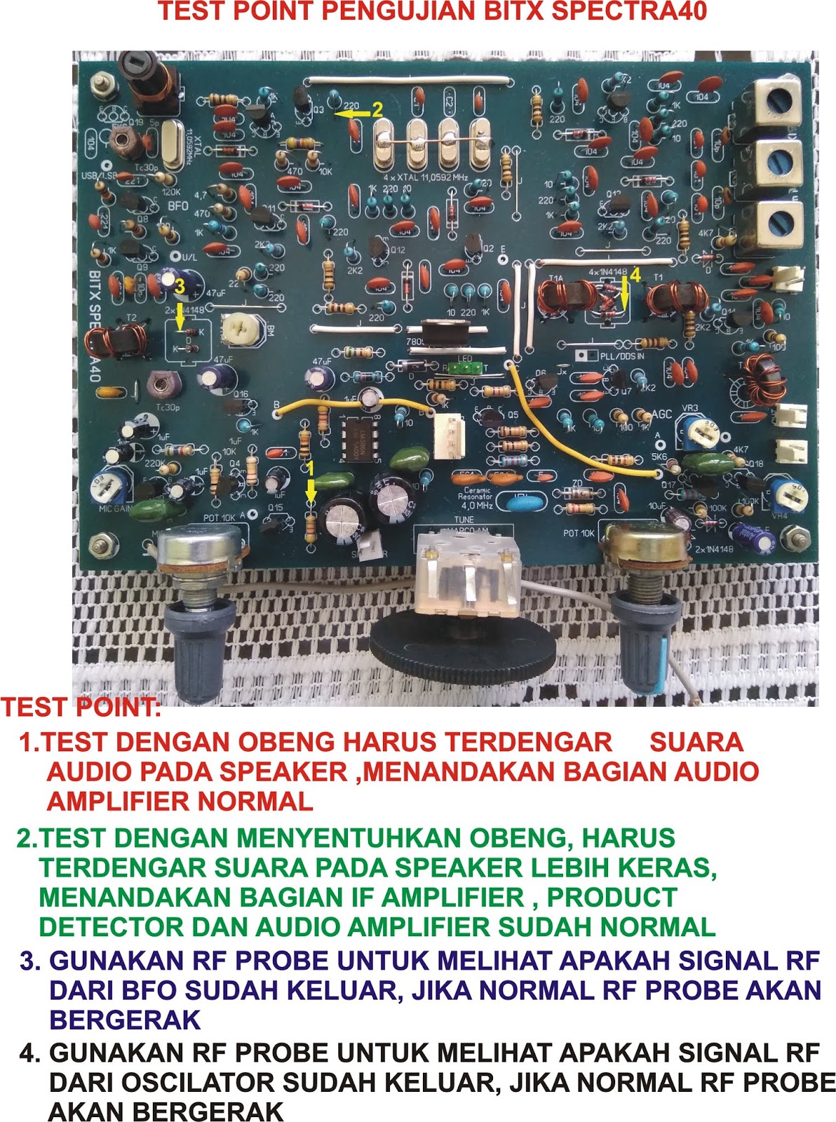 PETUNJUK PERAKITAN BITX SPECTRA DAN CARA MENGUJI RANGKAIAN PENERIMA ...