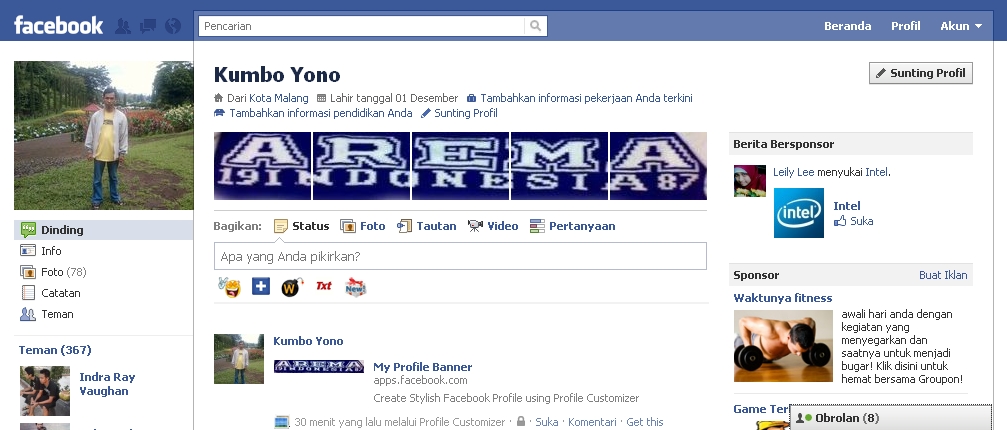 Cara Mudah untuk Membuat Profile Facebook Anda Lebih Cantik