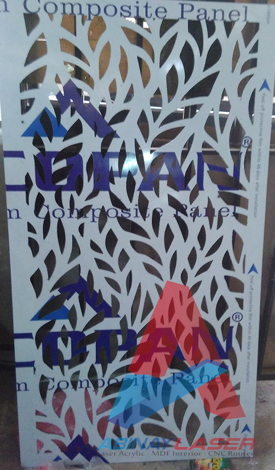 Cutting ACP with CNC Router - Abinay Laser