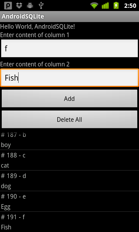 Android studio simple sqlite tutorial - kerydrive
