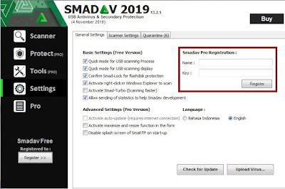 Smadav Antivirus Registration key | Creative Work