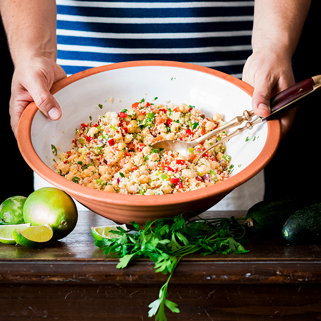 Contigo en la playa! : ENSALADA DE GARBANZOS Y CUOUS COUS
