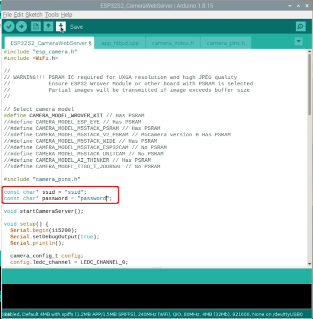 Embedded things: arduino-esp32 CameraWebServer example, run on ESP32-S2 ...