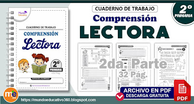 Cuaderno de Trabajo COMPRENSIÓN LECTORA para 2º Primaria (II TOMO ...