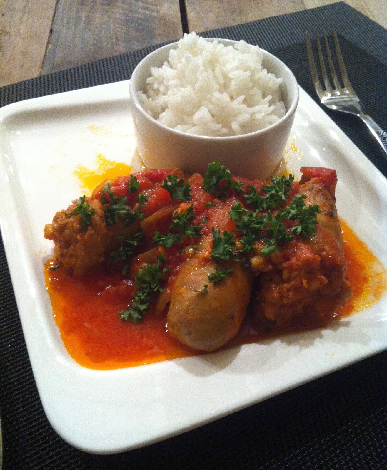 ROUGAIL DE SAUCISSES