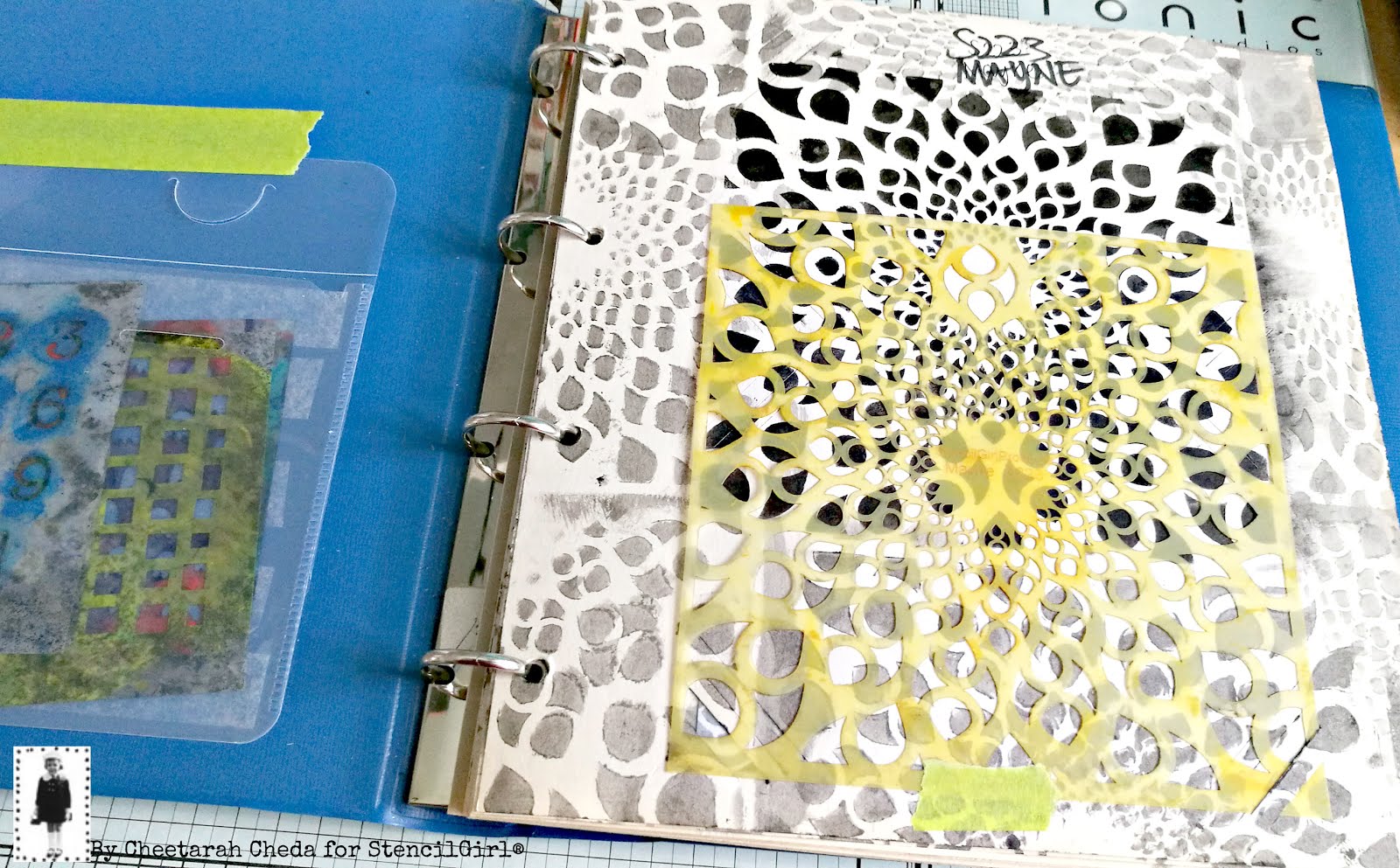 StencilGirl® Talk: Stored in My Studio & Stencil Storage Idea by Cheetarah