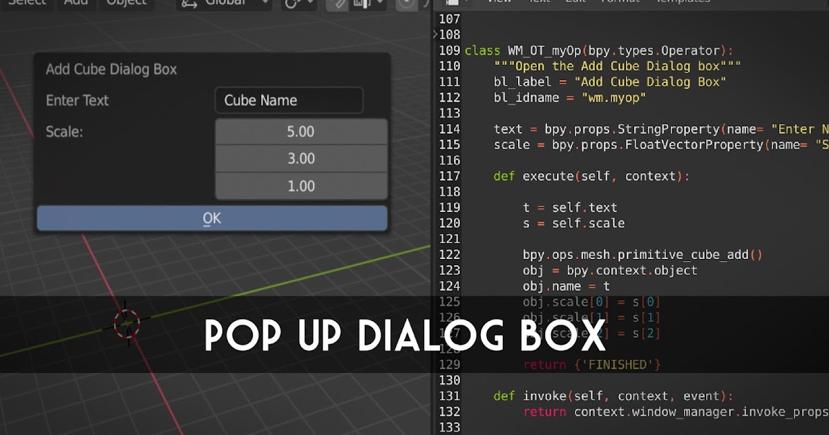 Darkfall : How to create a Popup Dialog Box - bpy