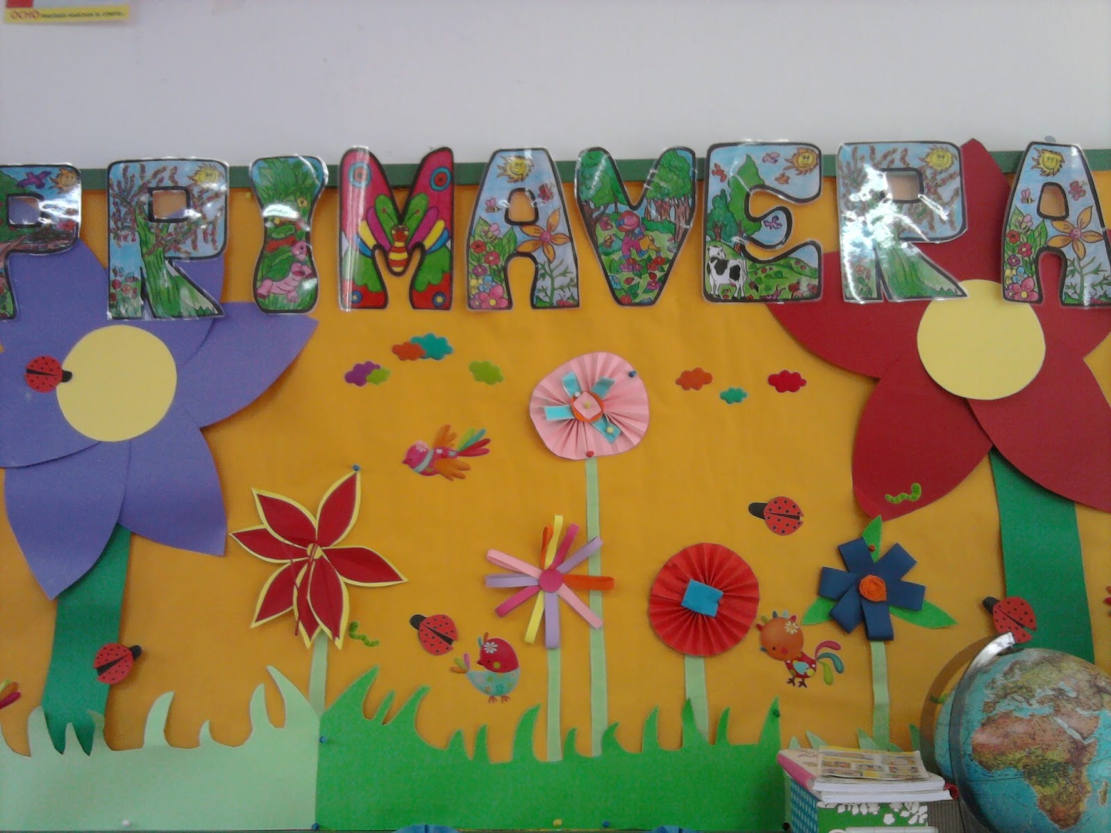 Escola de Xaviña: O NOSO MURAL DA PRIMAVERA!