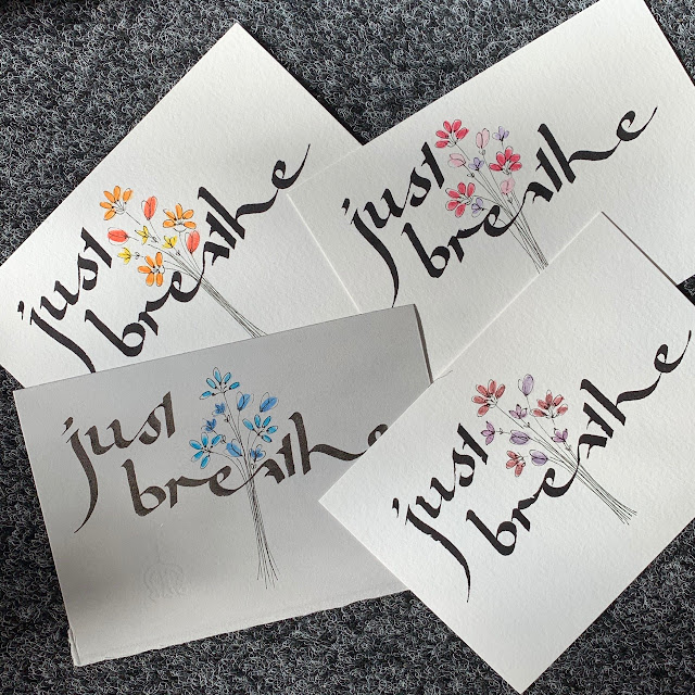 Paper Ponderings: Calligraphic cards