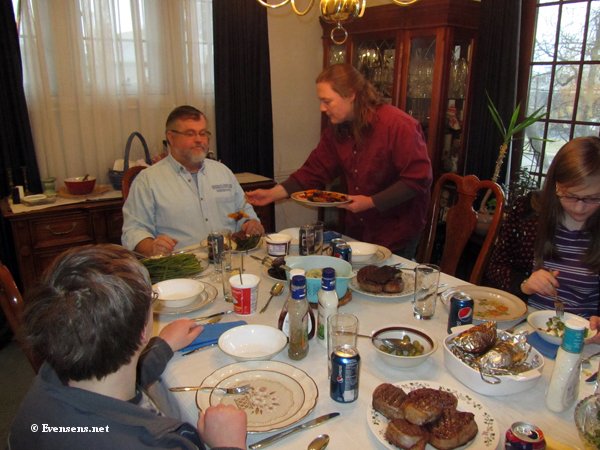 From Lois' Hands: Welcome Home Dinner and Apple Sauce Recipe