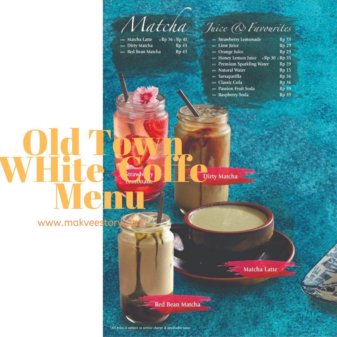 OldTown White Coffee Menu di Jogja Simanjuntak Bikin Pengen Semua ...