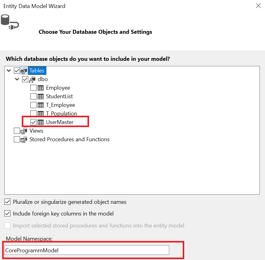 Database First Approach In Entity Framework Coreprogram