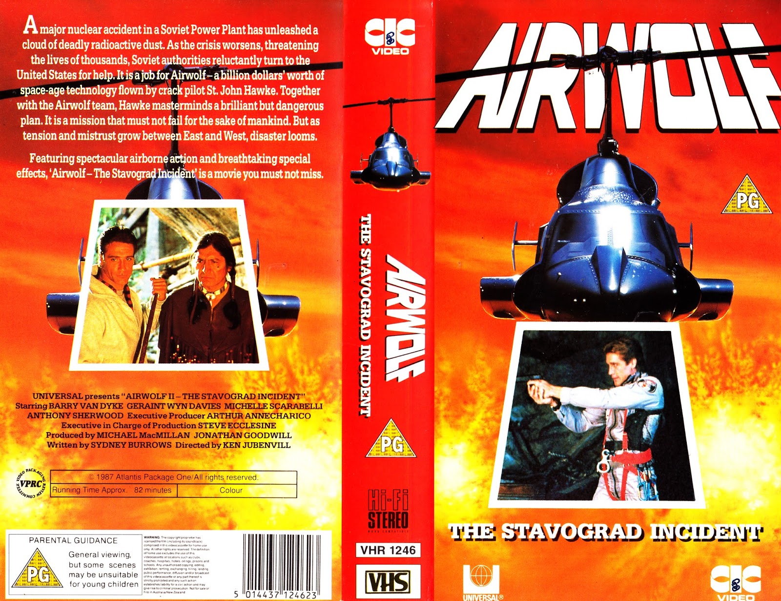 STARLOGGED - GEEK MEDIA AGAIN: 1987: AIRWOLF II: THE STAVOGRAD INCIDENT VHS COVER