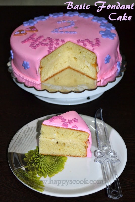 Basic Fondant Icing Cake Recipe | Happy's Cook