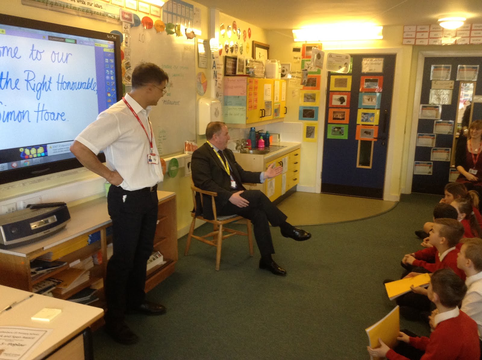 SPS Year 5: The Rt. Hon. Mr Simon Hoare, MP for N. Dorset, visits Y5