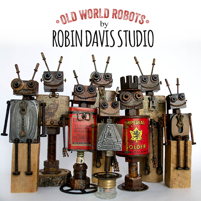 Robots by Robin Davis Studio at The Burlington Art Gallery December 10th