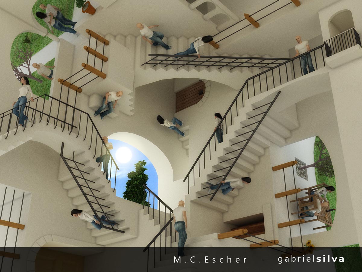 .: 3D -Model and Render - M.C. Escher